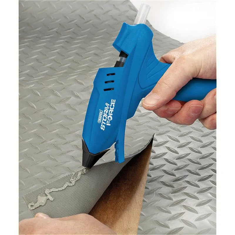 Draper 83660 100w Electric Hot Melt Trigger Glue Gun 6 Adhesive Sticks